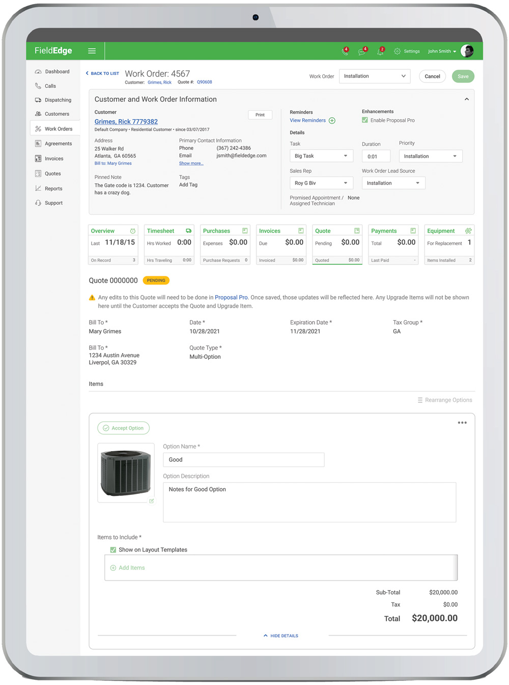 Harness the Force of FieldEdge Proposal Pro Quoting Technology